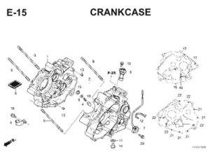 Crankcase Comp Right - Sonic 150R K56 11100K56305