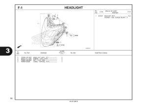 F1 - Headlight - Katalog Honda New CB150R StreetFire K15G - Harga ...