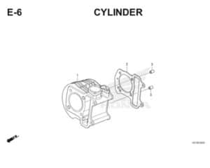 Cylinder Comp - BeAT eSP, Scoopy eSP (K16), Scoopy eSP (K93)