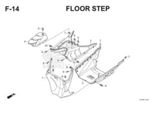 Step Floor - Vario 125 eSP & Vario 150 eSP (6431AK59A10ZB)