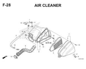 Case Sub Assy Air Cleaner - BeAT Sporty eSP, Vario 110 eSP
