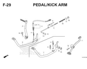 Joint Brake Arm - BeAT eSP K81, Scoopy eSP K93