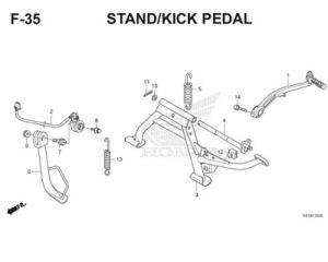 Standar Tengah (Stand Comp Main) Honda BeAT eSP K81