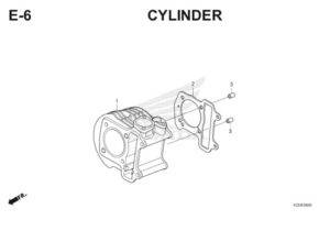 Cylinder Comp - BeAT eSP, Scoopy eSP (K16), Scoopy eSP (K93)