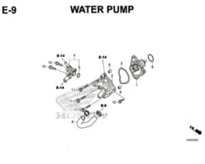 Pum Comp Water - PCX 150, New Vario 125 eSP, New Vario 150 eSP