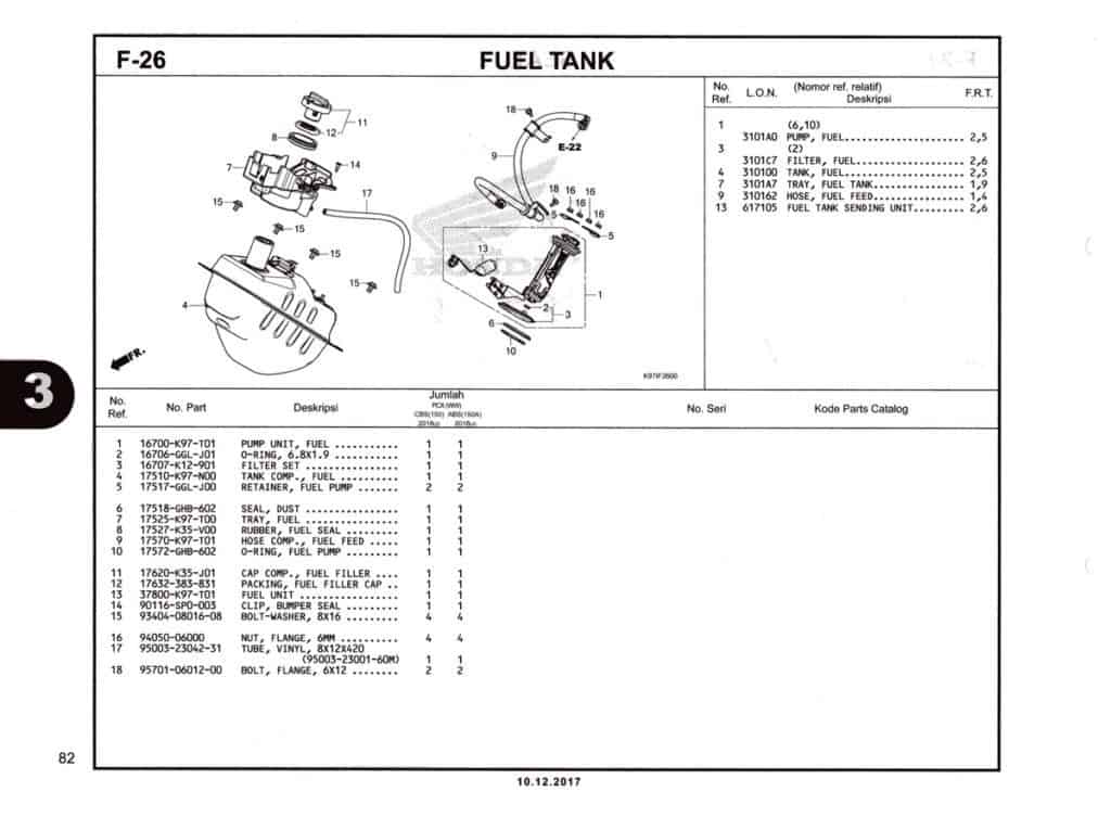 F26 - Fuel Tank – Katalog Honda PCX 150 K97 - Harga Kredit Motor Honda ...