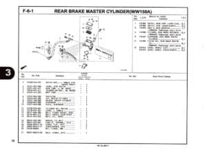 F6-1- Rear Brake Master Cylinder (WW150A) - Katalog Honda PCX 150 K97 ...