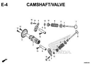 Shaft Comp Cam Honda PCX 150 K97, PCX Hybrid, Vario 125 eSP K60R