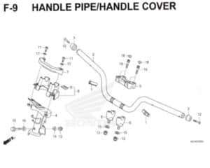 Pipe Comp Handle - BeAT Sporty eSP K81 53100K81N30