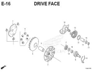 Gear Comp,Kick Driven Honda BeAT K1A & Genio | Honda Cengkareng