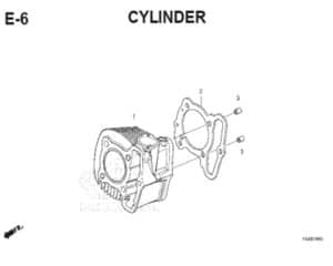 Cylinder Comp Kepala Cylinder Honda BeAT K1A 12100K0JN00