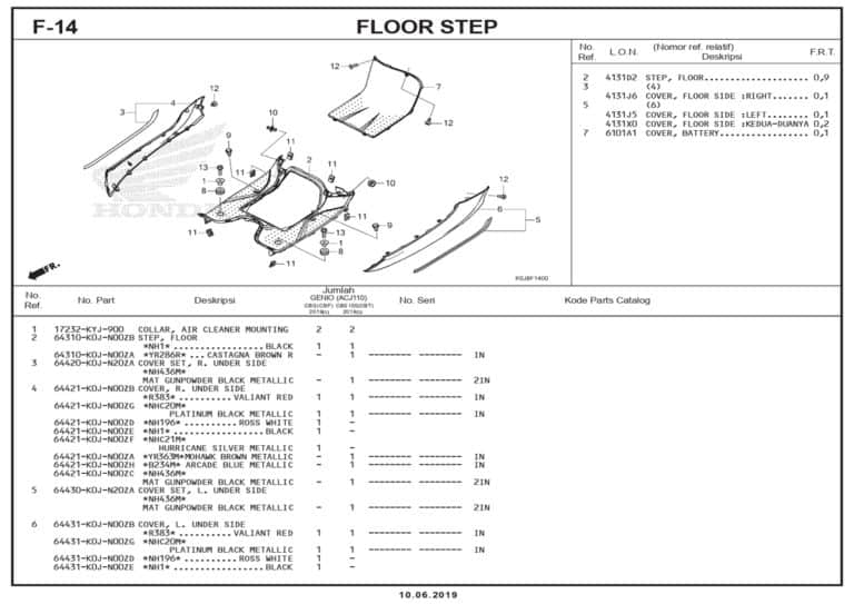 F14 – Floor Step – Katalog Honda Genio - Harga Kredit Motor Honda ...