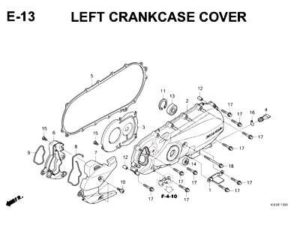 Cap L Cover Honda BeAT eSP New (K81), Scoopy eSP (K93)