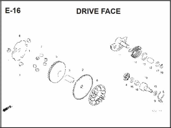 Piece Slide - BeAT Karbu, BeAT FI, BeAT Sporty eSP & Vario 110 eSP
