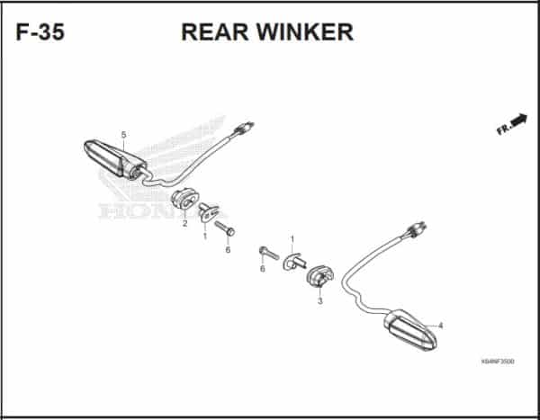 Collar Winker Honda New CB150R Streetfire & New CBR 150R K45G