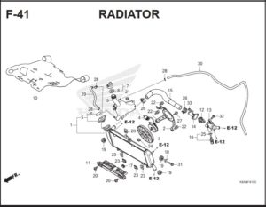 Bolt Flange (6mm) - BeAT eSP, BeAT FI, BeAT POP, Sonic 150R