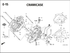 Crankcase Comp Right - Sonic 150R K56 11100K56305
