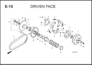 Spring Driven Face Honda Vario 110 CW 23233KVB900