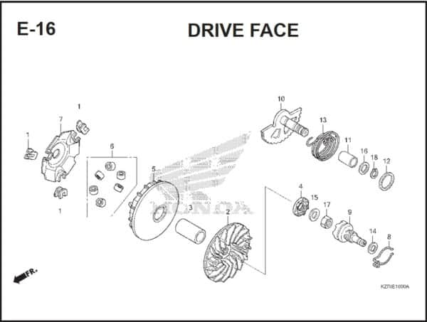 Face Drive Honda PCX 150, Vario 125 FI, Vario 150 eSP & Vario 125 eSP