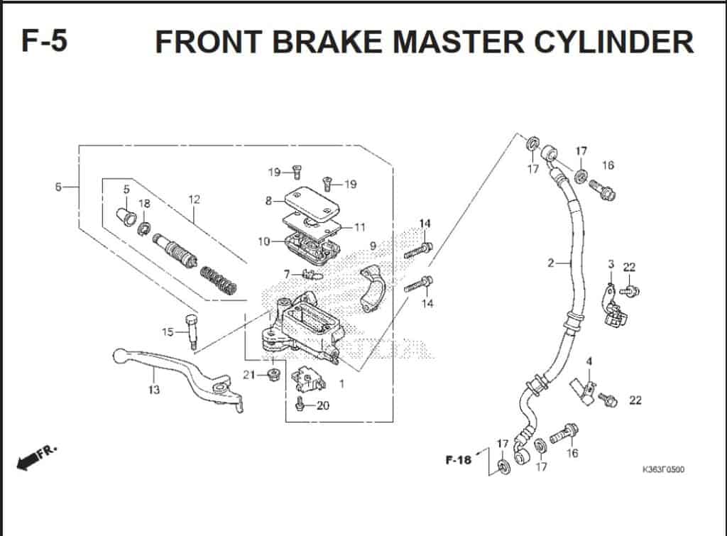 Lever R Steering Handle - PCX 150 K97 & PCX Hybrid 53175KWN901