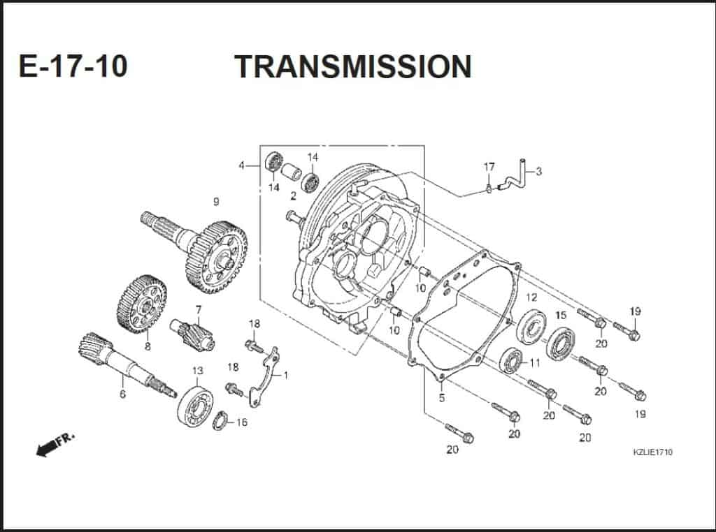 Gear Comp Final 45T Honda Spacy, Spacy FI, Vario 110 Karburator