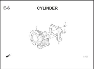 Cylinder Comp - BeAT Karburator & Spacy (12100KVY900)