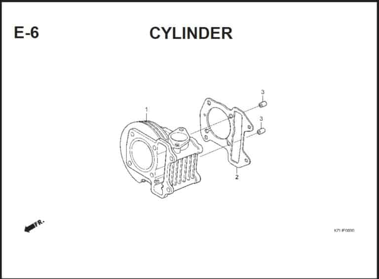 Cylinder Comp - BeAT Karburator & Spacy (12100KVY900)