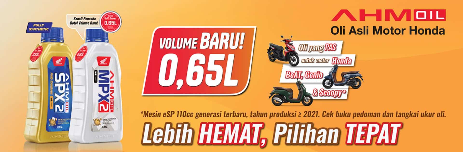 Penggunaan AHM Oil 0,65L