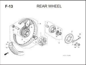 Damper, RR Wheel Set - Kharisma, Revo & Supra X 125