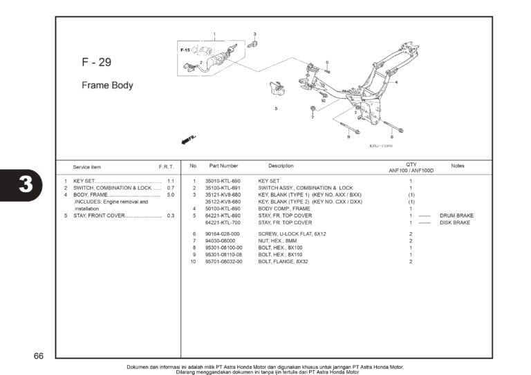 F-29 Frame Body – Katalog Honda Supra FIT X - Harga Kredit Motor Honda ...