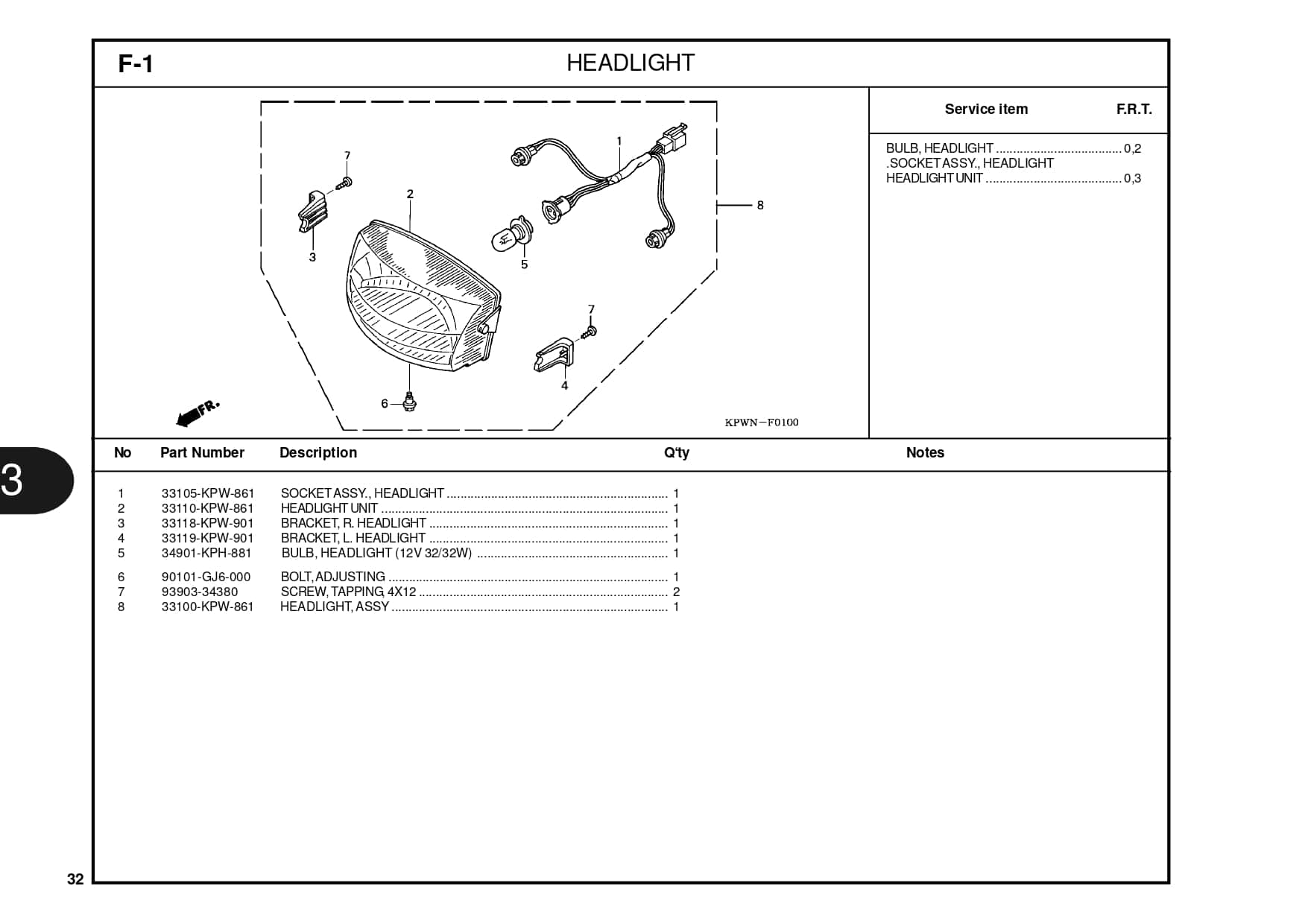 F-1-Headlight - Katalog Suku Cadang Honda Kirana - Harga Kredit Motor ...