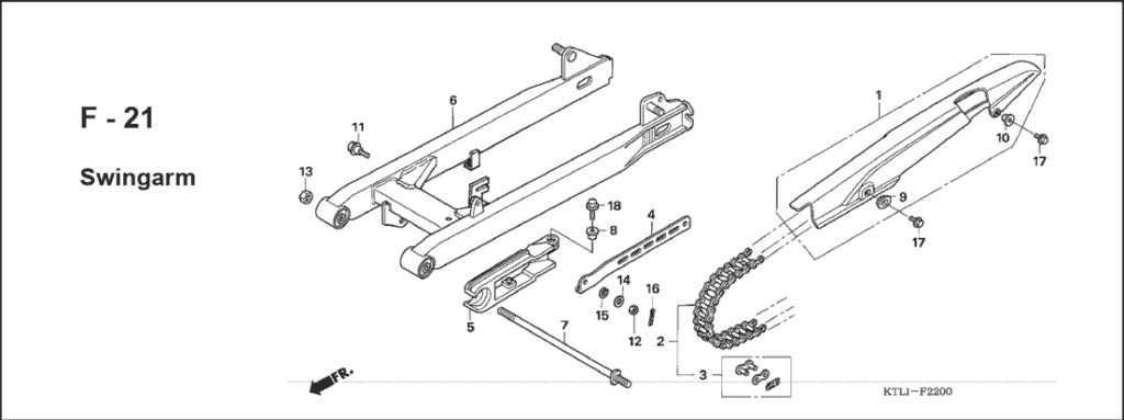 Rantai Roda Kit (Drive Chain Kit) - Revo (06401KTL700)