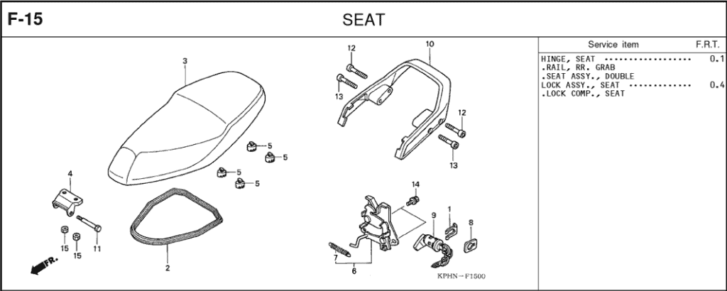 Pengait Jok - Seat Lock Comp Kharisma (77230KPH880)