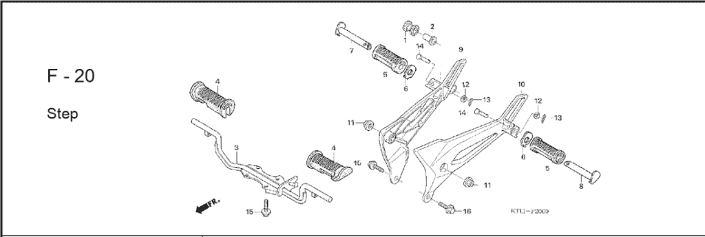Bar Comp Step - Revo (50610KTL740) | Honda Cengkareng