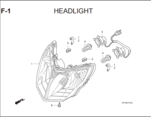 Katalog Suku Cadang Honda Supra X 125 FI K41