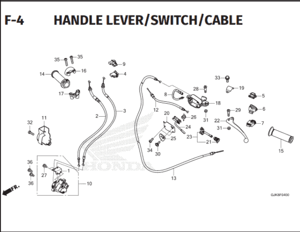 Switch Unit Starter Honda BeAT eSP K81, Supra X 125 FI