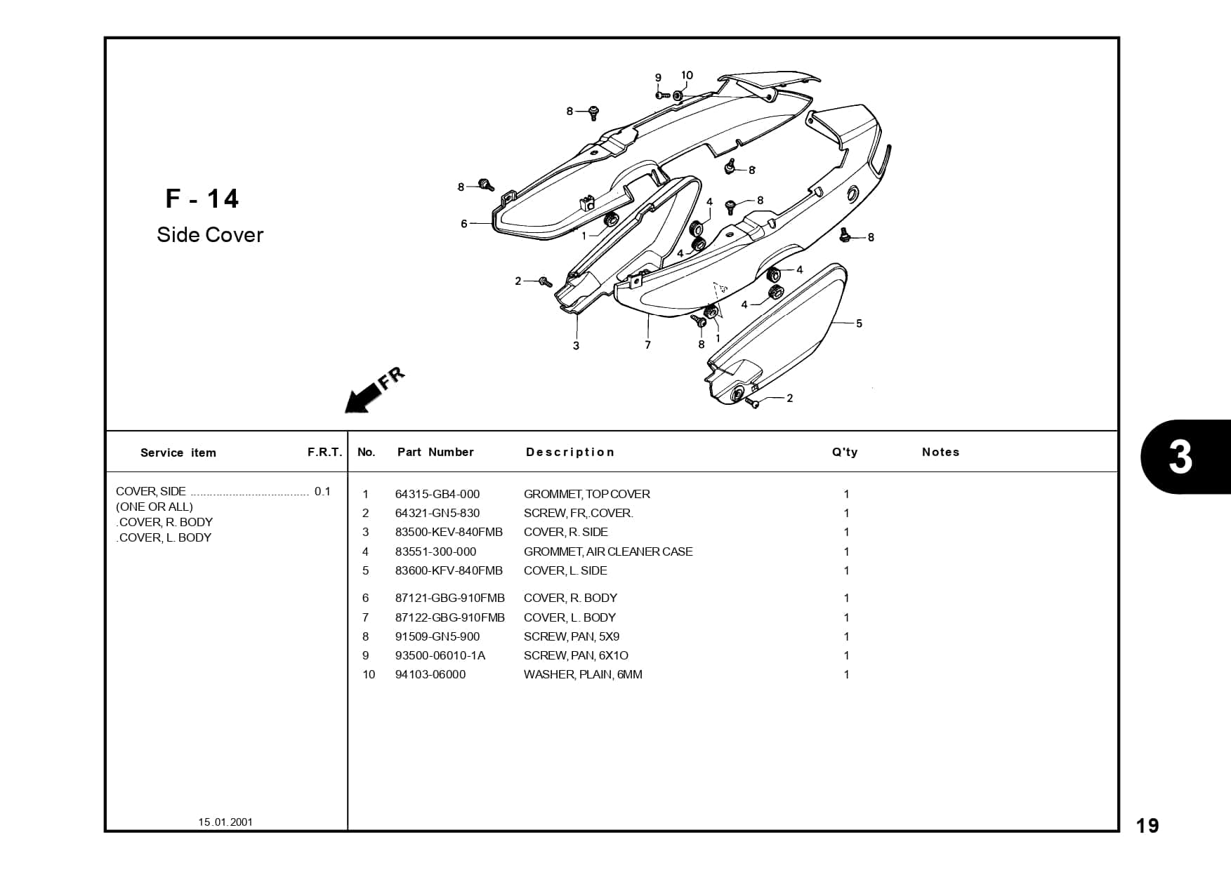 F-14 Side Cover - Katalog Suku Cadang Honda Astrea Legenda - Harga ...
