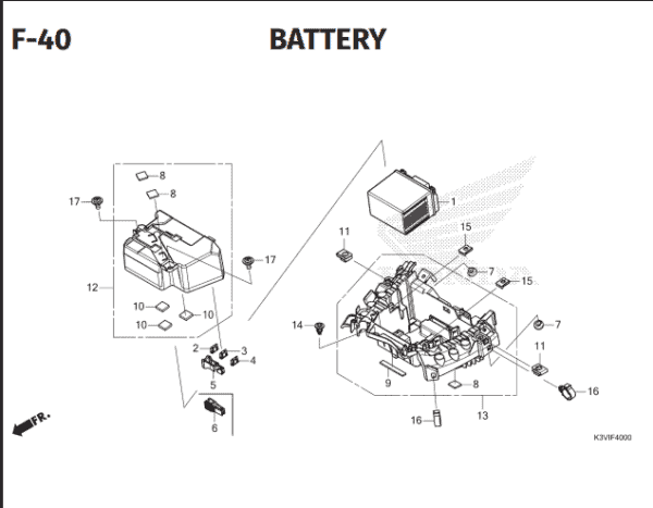 Jual ACCU - BATTERY GTZ6V (31500KZR602) | Aki Motor Honda