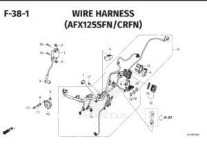 Katalog Suku Cadang Honda Supra X 125 FI K41