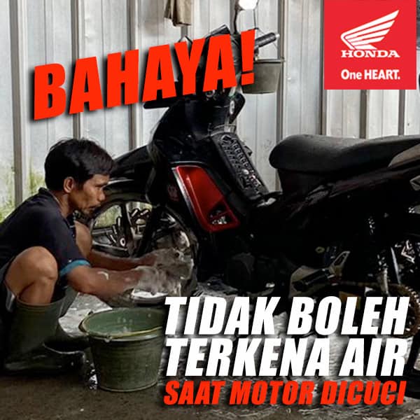 Bahaya! Bagian Sepeda Motor Ini Jangan Pernah Terkena Air Saat Dicuci
